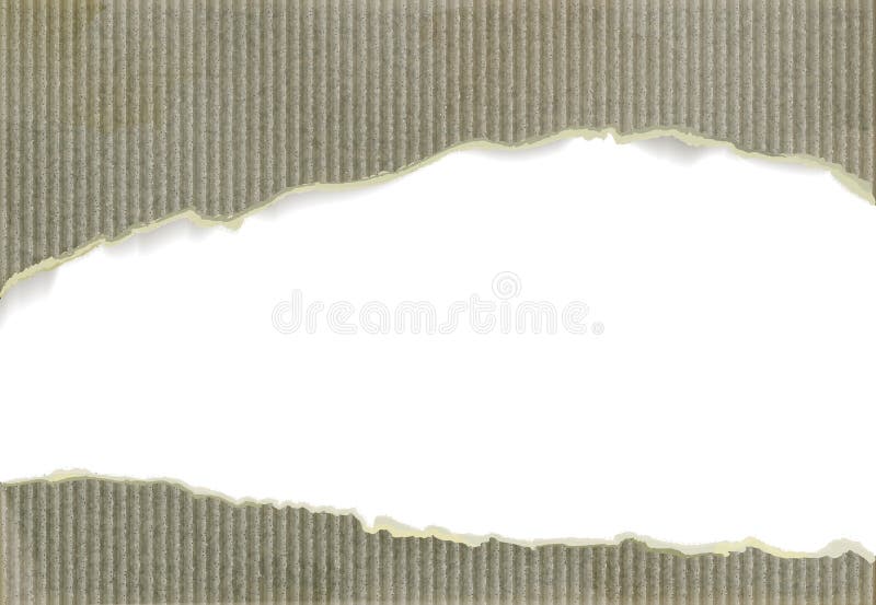 Weathered Cardboard with Torn Edges Stock Illustration - Illustration ...