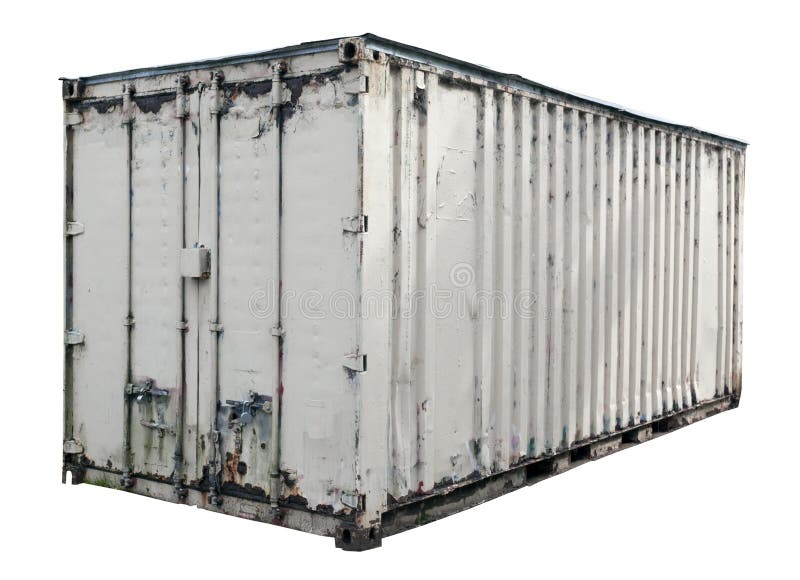 Weathered Cargo Shipping Container Stock Image - Image of heavy ...