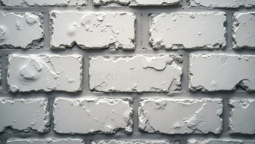 Weathered Cinder Block Wall Texture with Chipped Paint Stock ...