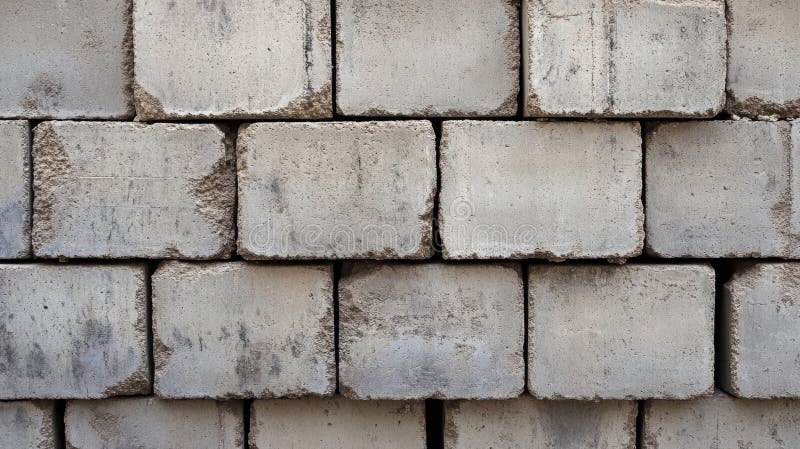 Weathered Cinder Block Wall Texture Exposed Concrete Background with ...
