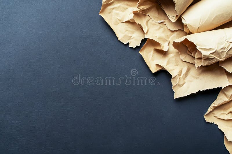 A Weathered, Classic, Empty Beige Scroll Paper on a Black Backdrop ...