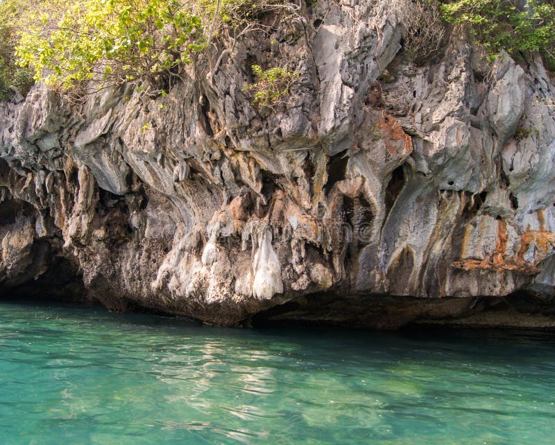 Weathered cliff stock image. Image of seascape, horizon - 52195951