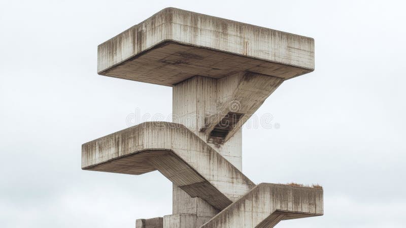 Weathered Concrete Diving Platform Architecture Stock Photo - Image of ...