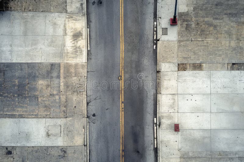 Symmetrical Weathered Concrete Sidewalk Pattern. AI Generated Stock ...