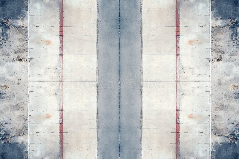 Symmetrical Weathered Concrete Sidewalk Pattern. AI Generated Stock ...