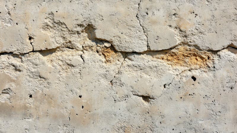 Weathered Concrete Wall Shows Extensive Cracking Damage Stock ...
