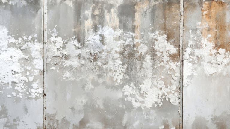 Weathered Concrete Wall Shows Paint Flaking and Age Stock Illustration ...