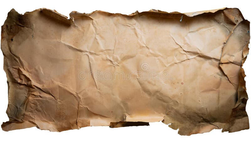 Crumpled Grunge Note with Weathered Border and Frame Stock Illustration ...