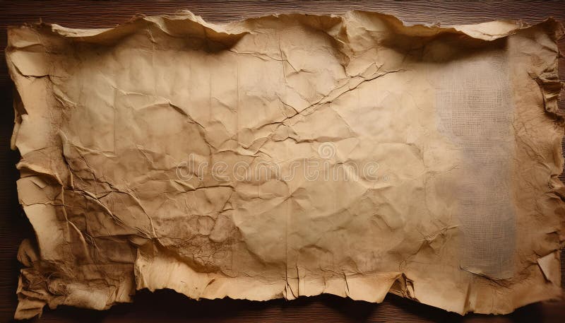 Crumpled Grunge Note with Weathered Border and Frame Stock Illustration ...