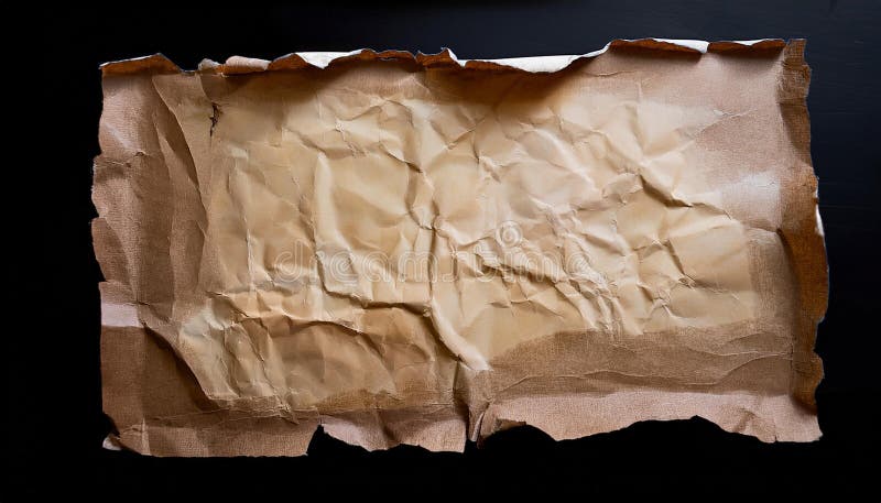 Crumpled Grunge Note with Weathered Border and Frame Stock Illustration ...