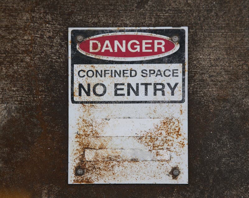 Weathered Danger No Entry Sign Stock Image - Image of danger ...
