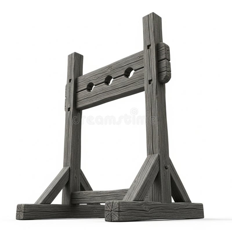 Ancient Wooden Stocks Stock Illustrations – 5 Ancient Wooden Stocks ...