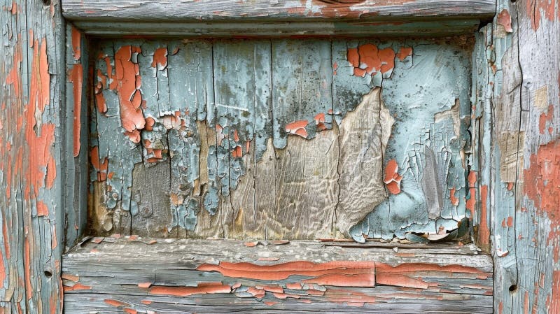 A Weathered Door or Window Frame Showing Its Age through a Rough ...