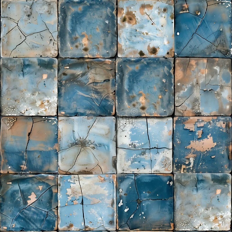 Weathered Earth Tone Tile Repeating Pattern Stock Illustration ...