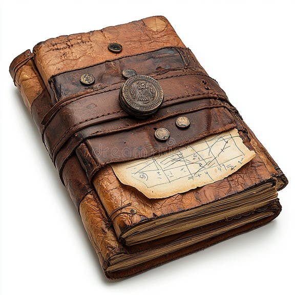High-detailed Archaeologists Field Notebook Showcasing Notes and ...