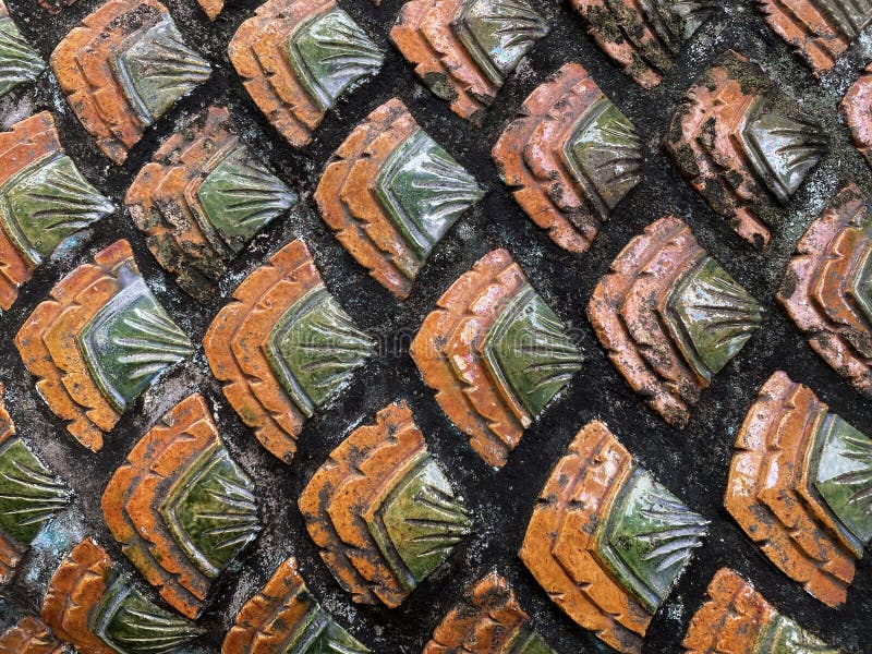Weathered Fish Skin Pattern in Asian Style Background. Stock Photo ...