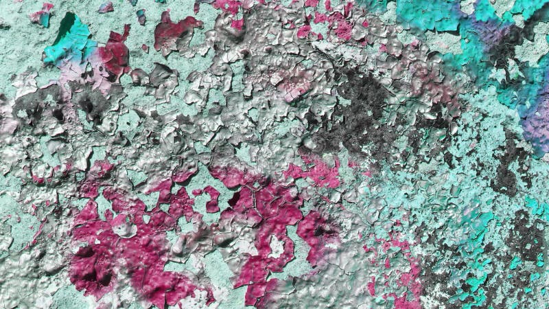 Weathered Graffiti Wall Loop. Urban Street Art Beauty Stock Video ...