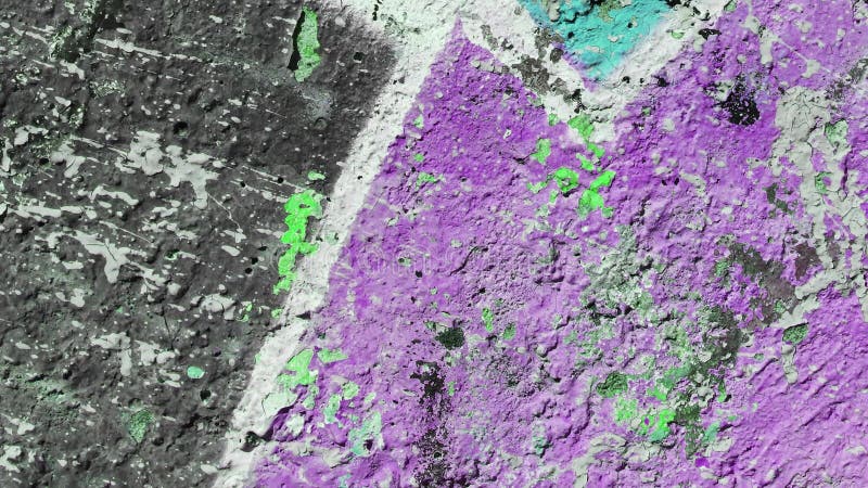 Weathered Graffiti Wall Loop. Urban Street Art Beauty Stock Footage ...