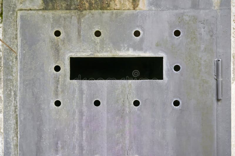 Weathered Concrete Wall with Openings Stock Photo - Image of door ...