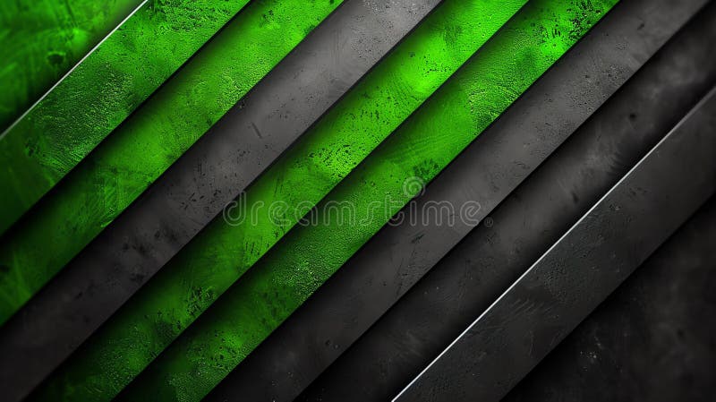 Weathered Green and Silver Metal Glowing Wall with Grunge Texture and ...