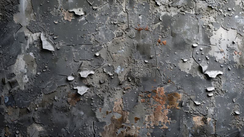 Weathered Grey Concrete Wall Texture with Peeling Paint and Rough ...