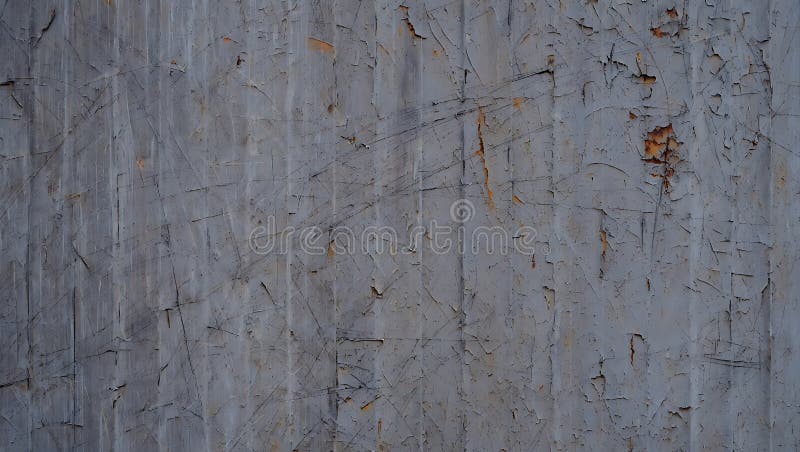 Weathered Grey Metal Surface Scratched Grey Paint Rusty Spots Te Stock ...