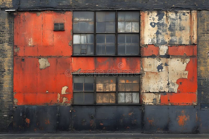 Rusty Industrial Wall stock illustration. Illustration of metal - 368675264