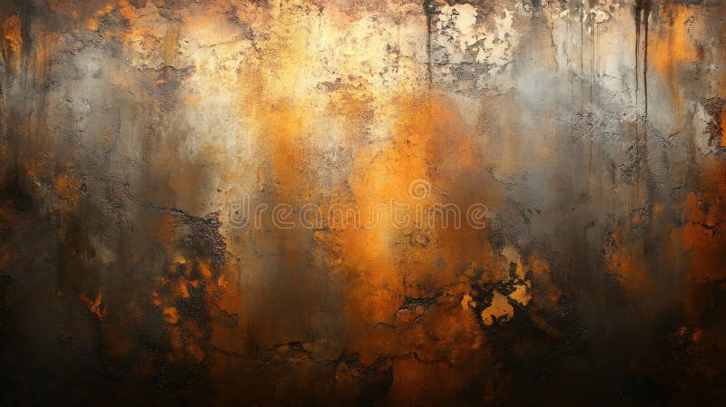 Weathered Industrial Metal Surface Displaying Extensive Rust, Deep ...