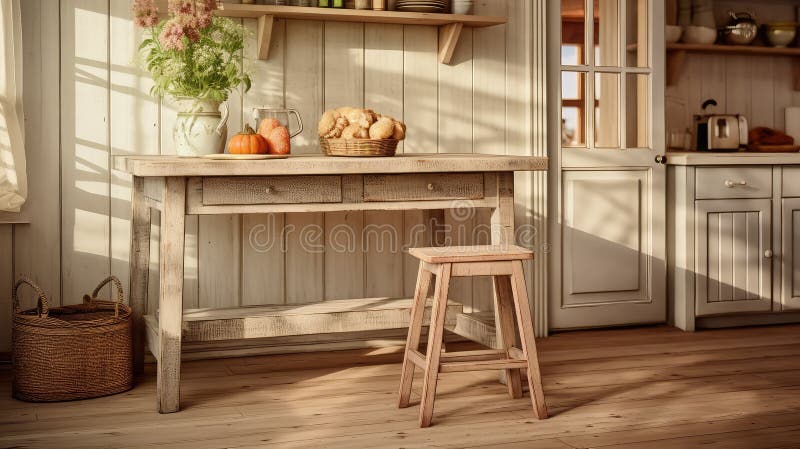 Weathered kitchen stool stock illustration. Illustration of texture ...