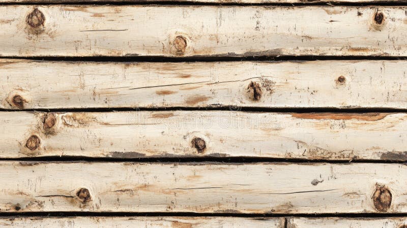 Weathered Light Wood Planks Stacked Horizontally Stock Illustration ...