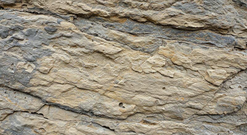 A Rugged Limestone Cliff Texture with Rough, Weathered Beige and Gray ...
