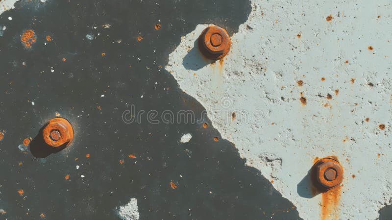 Weathered Limestone and Rusted Metal Bolts Texture for Industrial ...
