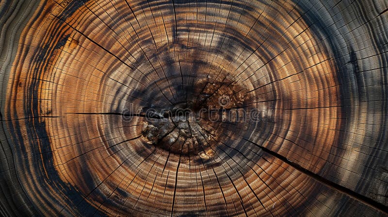 Weathered Log Cross Section with Rings Pattern Banner Background Copy ...