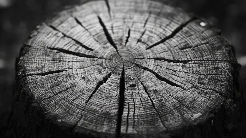 Weathered Log with Splits stock photo. Image of stump - 362924660