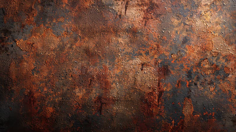 Weathered Metal Panel Exhibits Corrosive Damage and Rust Stock ...