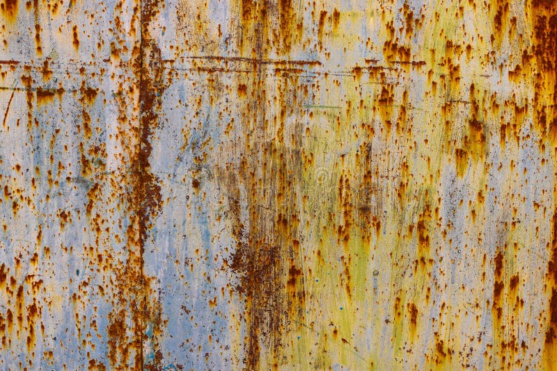 Weathered Metal Tools on Textured Metallic Surface Stock Image - Image ...