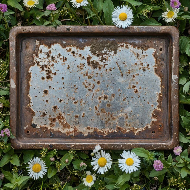 Rustic Metal Sign stock illustration. Illustration of macro - 367214141