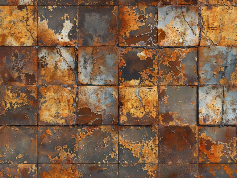 Weathered Metal Surface Displaying Signs of Rust and Deterioration ...