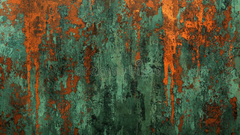 Weathered Metal Surface with Rust and Corrosion, Forming Abstract ...