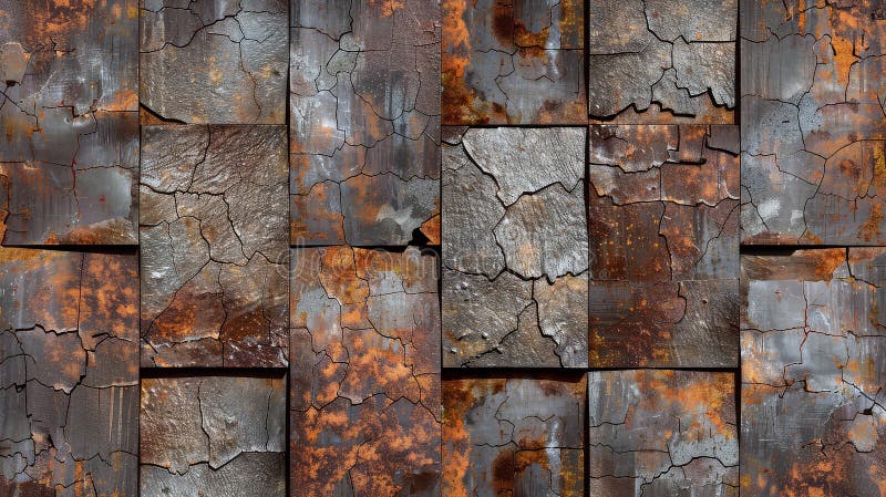 Weathered Metal Surface Shows Clear Signs of Deterioration and Rust ...