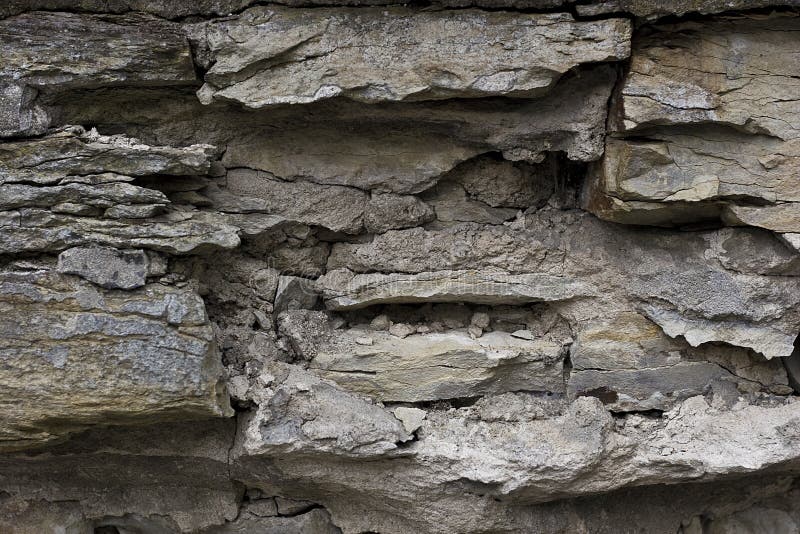 Weathered Natural Stone Wall Background Texture Stock Photo - Image of ...