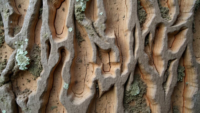 Weathered Oak Tree Bark Texture, Deep Fissures, High Quality Image ...