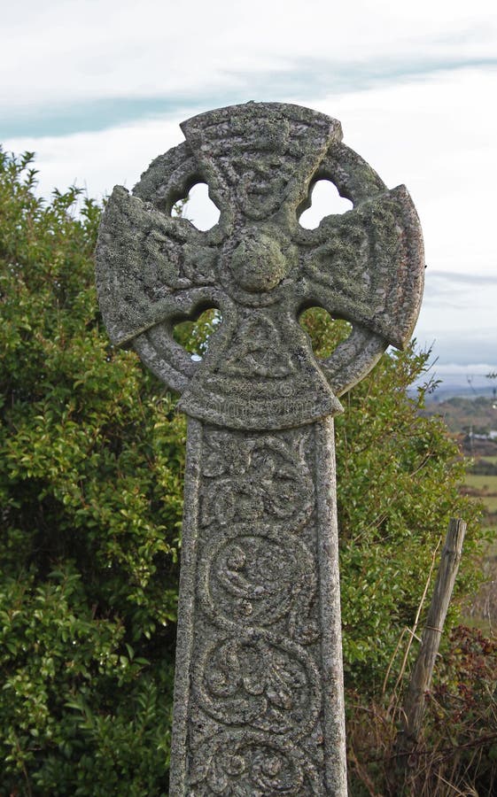 Weathered and Old Celtic Cross Stock Photo - Image of celt, weathered ...