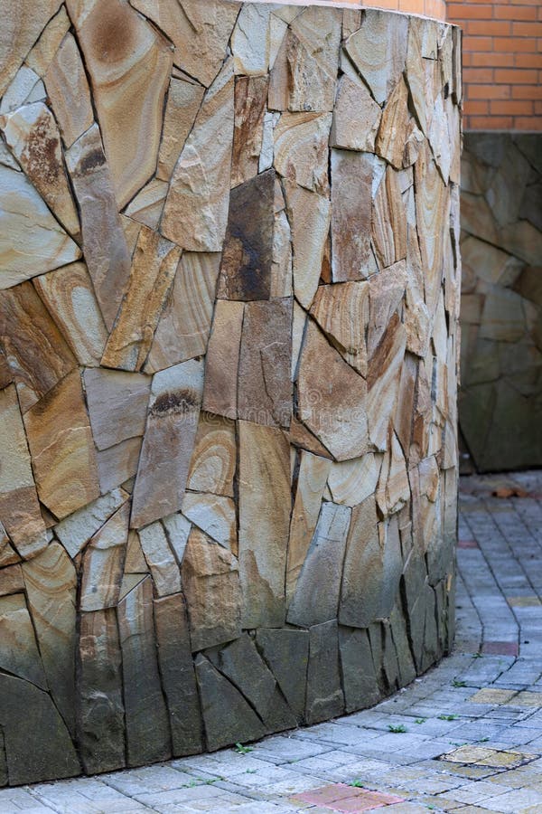 Weathered Old Stone Wall As Creative Background Texture. Natural Stone ...