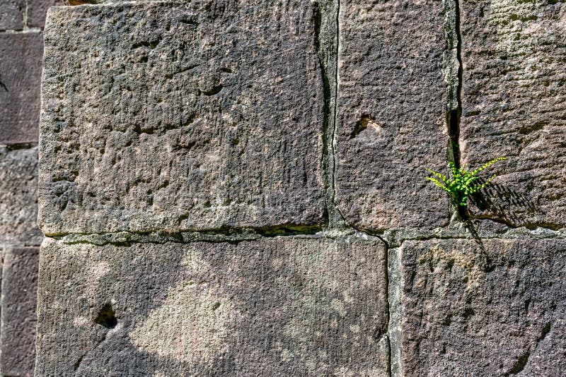 Weathered Stone Wall Surface Structure with Large Stones Stock Photo ...