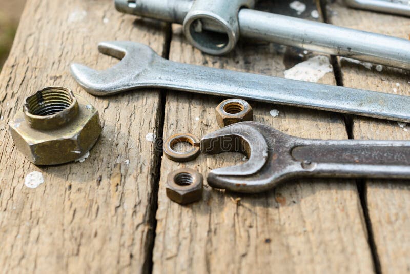 Antique Large Rusty Wrenches Stock Photos - Free & Royalty-Free Stock ...