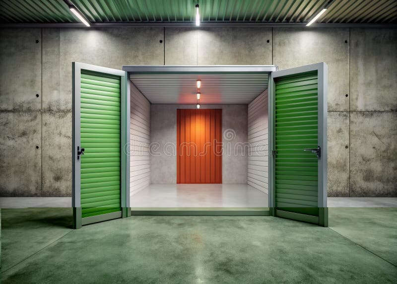 Empty Storage Unit Door a Symbol of Letting Go Fresh Starts and Moving ...