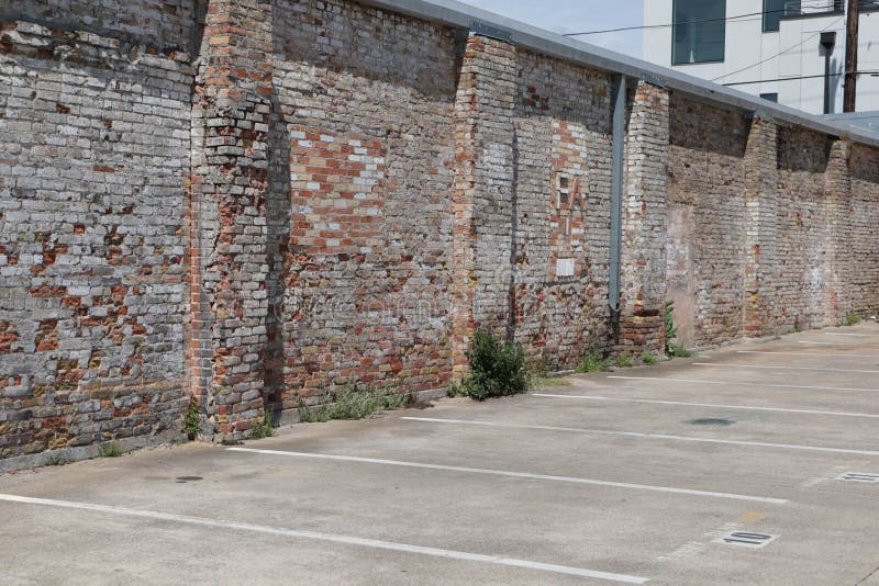 A Weathered Outdoor Brick Wall Stock Image - Image of grunge ...