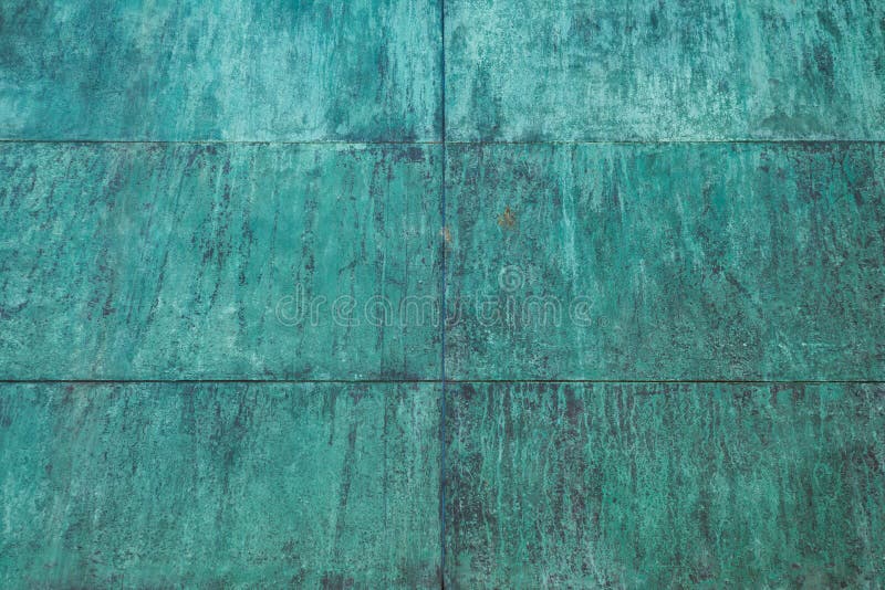 Weathered Green Copper Background Stock Photo - Image of sheet, detail ...