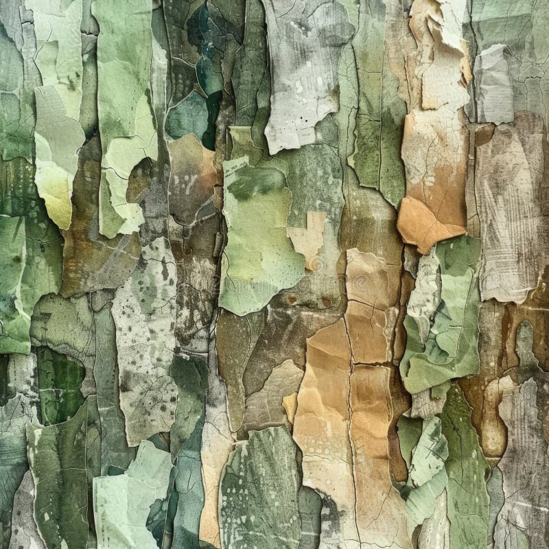 Weathered Paint Texture with Various Shades of Green and Brown Stock ...